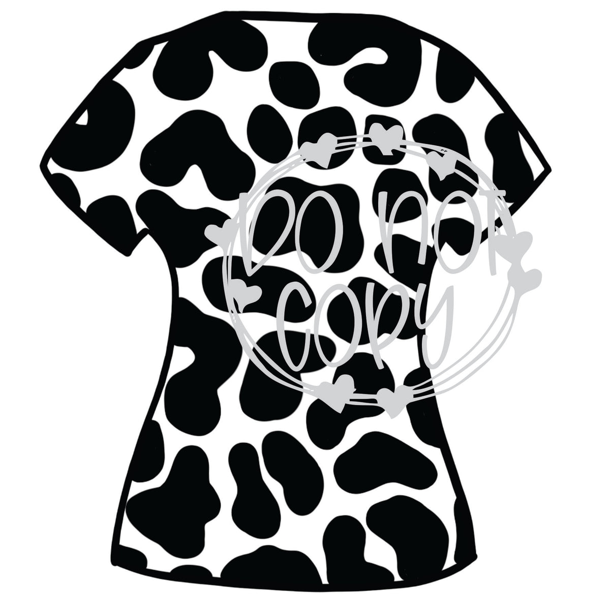 Nurse Fitted Scrub Top - Until the Cows Come Home – T2 Blanks 4 You